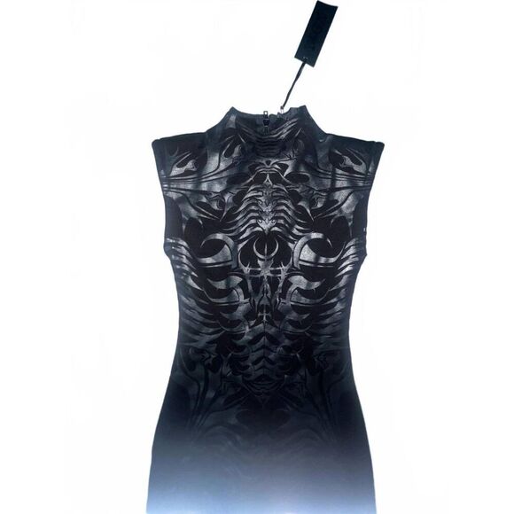 Dolls Kill | Dresses | Widowfuturistic Cyber Goth Reflective Mini Dress ...